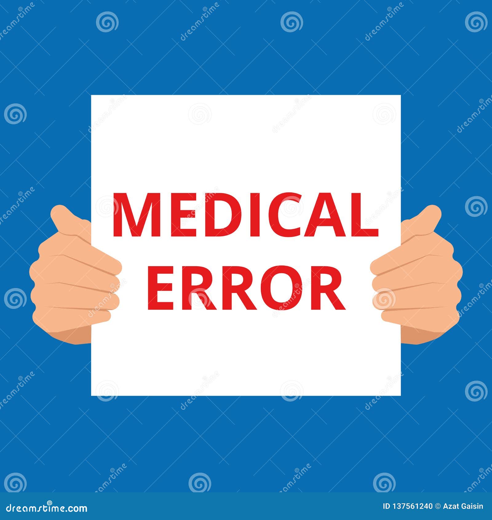 Text Medical Error stock illustration. Illustration of problem - 137561240