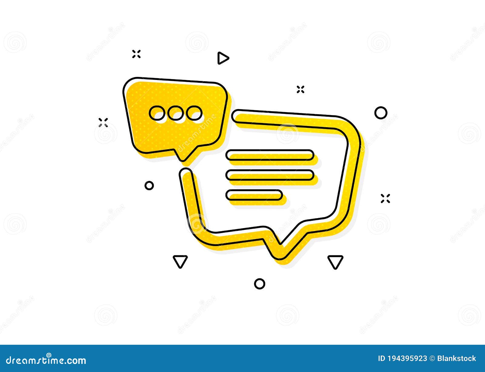 Text Message Icon. Chat Comment Sign. Speech Bubble. Vector Stock ...