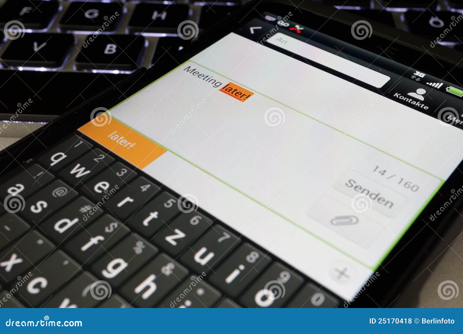 Text Message on Smart Phone Stock Photo - Image of technology, cellular ...