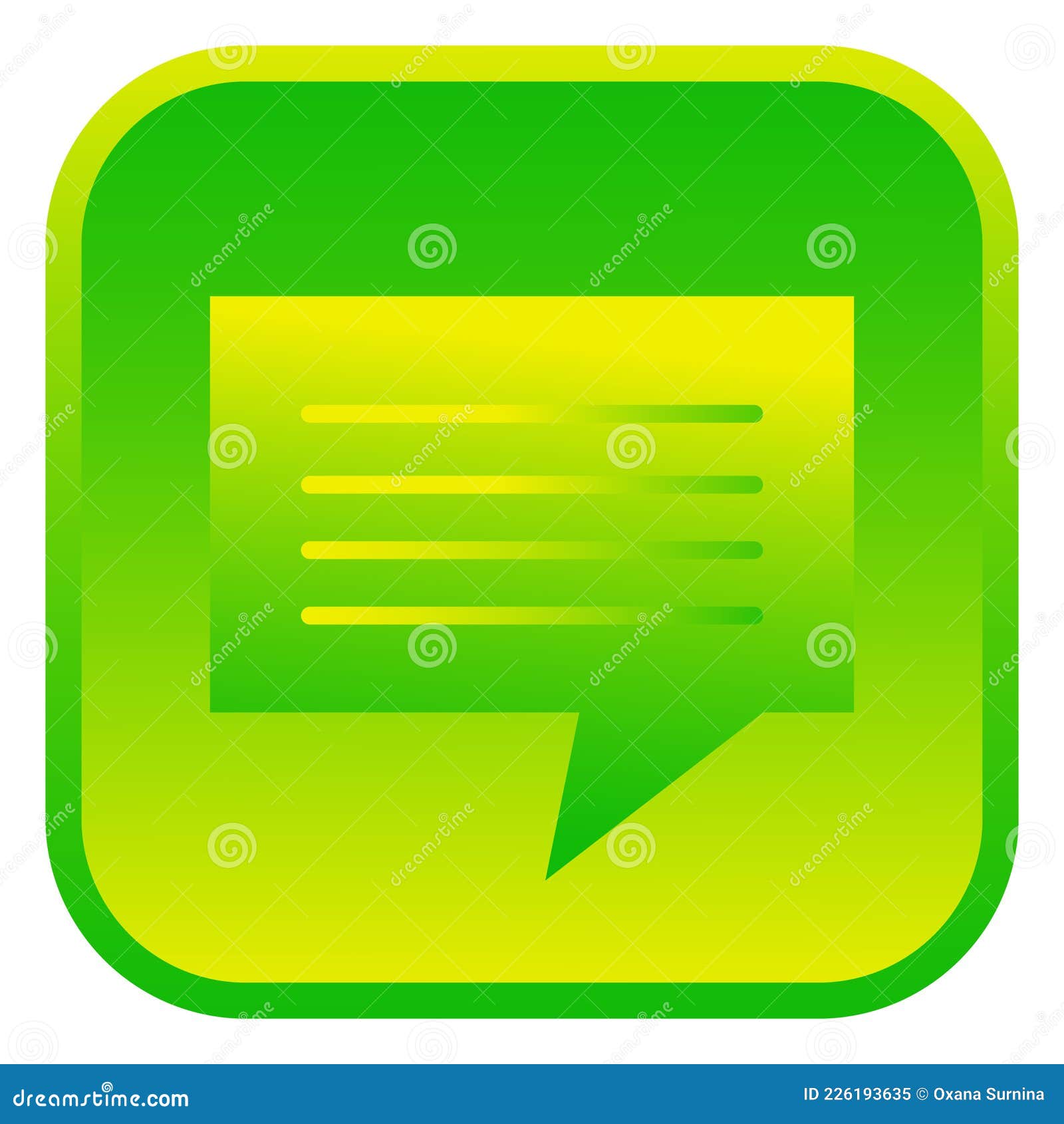 Text Message Symbol. Isolated Web Icon. Stock Vector - Illustration of ...
