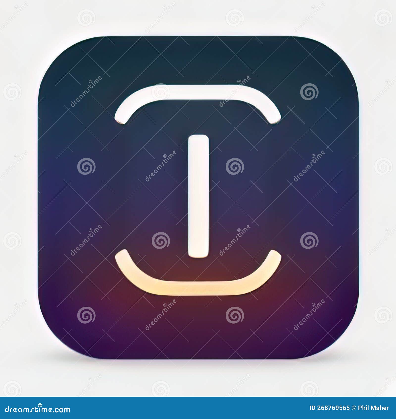 Text Messaging Software App Icon. Generative AI. Stock Illustration ...