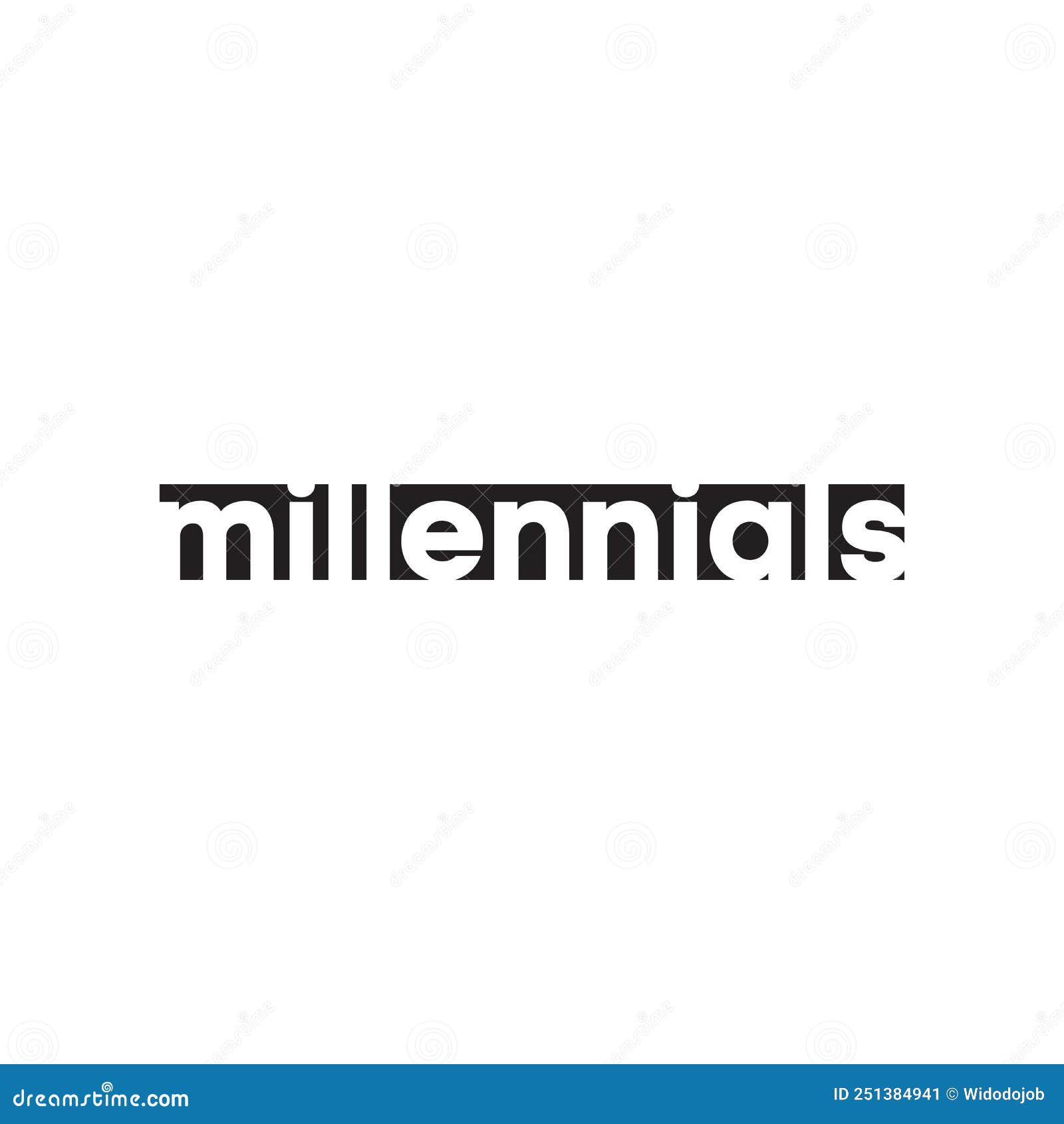 Text Millennials Design Vector Stock Vector - Illustration of group ...