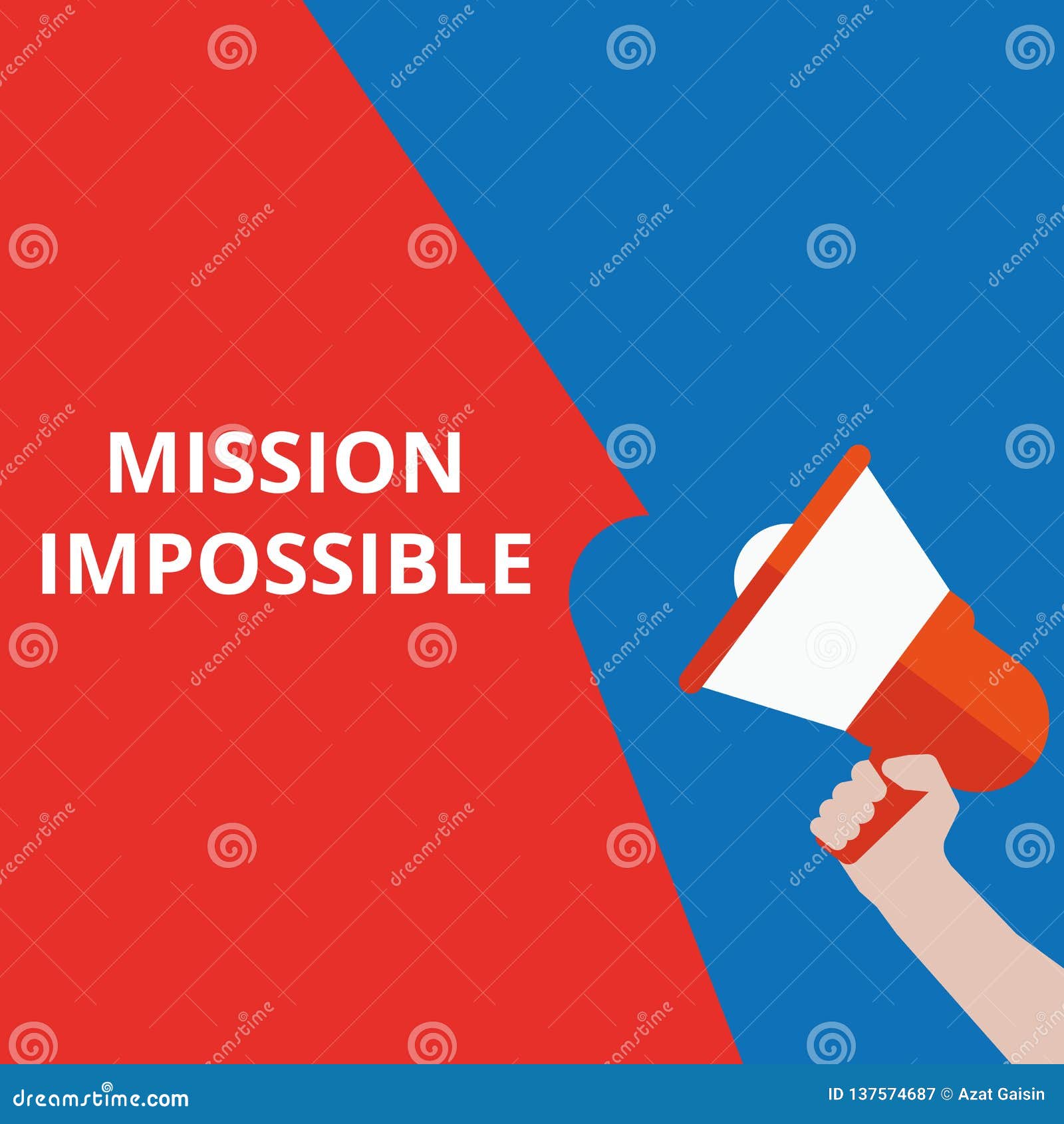 Text Mission Impossible stock illustration. Illustration of battle ...