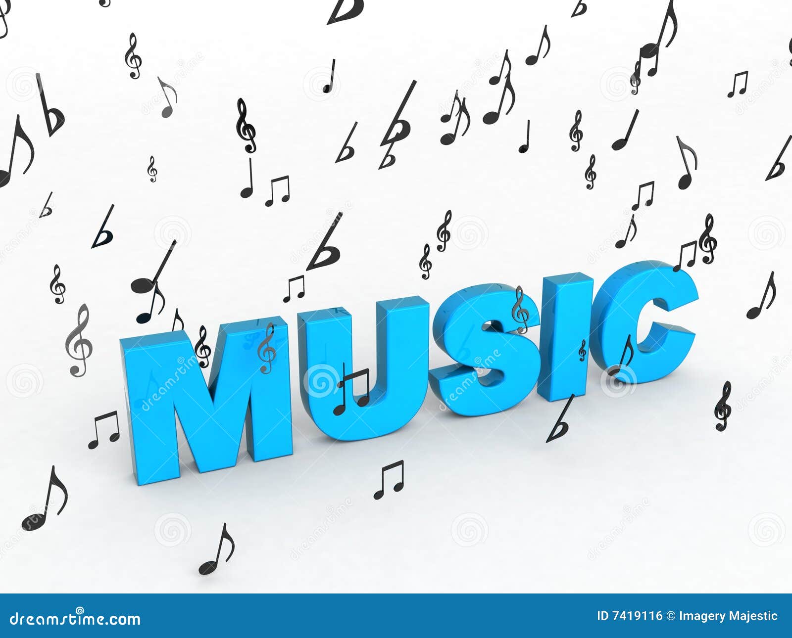 Text of music stock illustration. Illustration of theme - 7419116