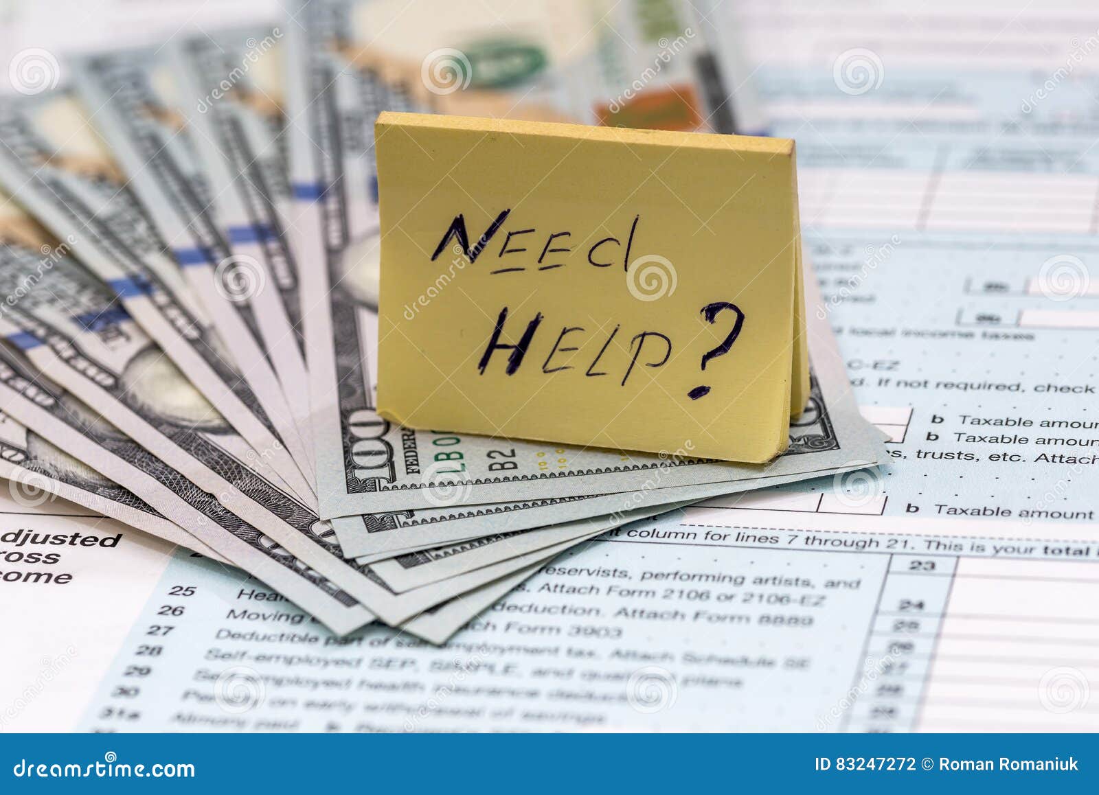 Text need help with money stock photo. Image of concept - 83247272
