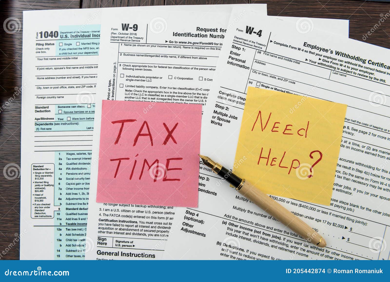 Text Need Help or Tax Time on Sticker Lying Different Tax Form ...