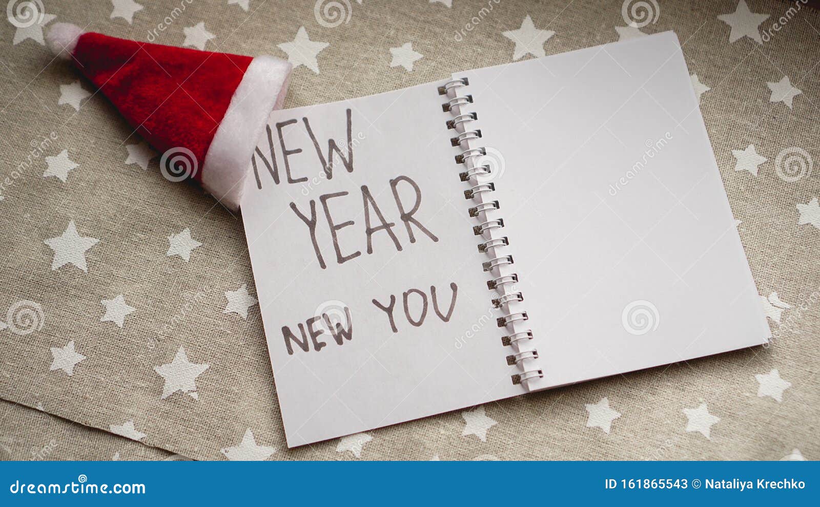 Text New Year New You in the New Year Notebook Stock Image - Image of ...