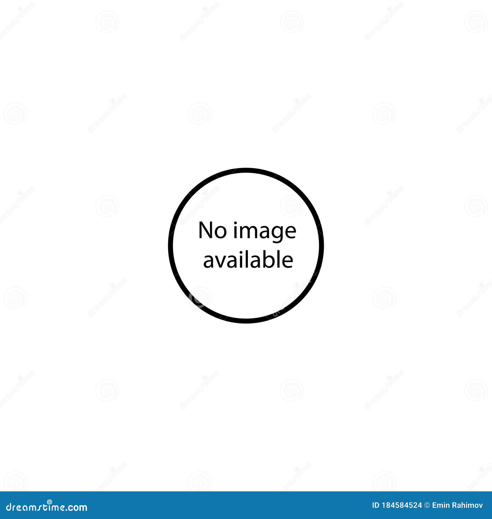 Text No Image Available in Circle Icon Eps Ten Stock Vector ...