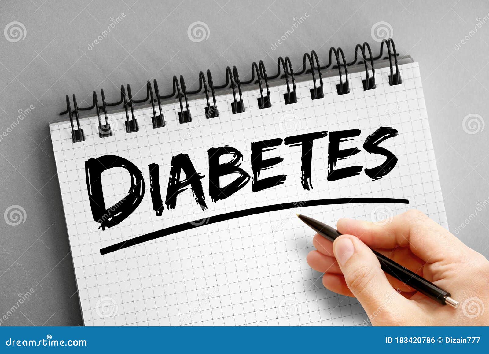 Text Note - Diabetes, Health Concept on Notepad Stock Photo - Image of ...