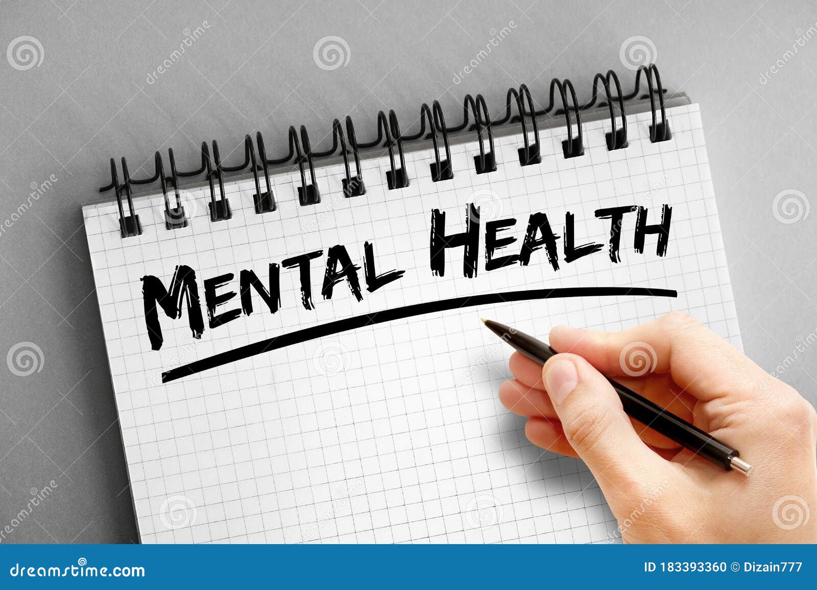 Text Note - Mental Health, Health Concept Stock Illustration ...