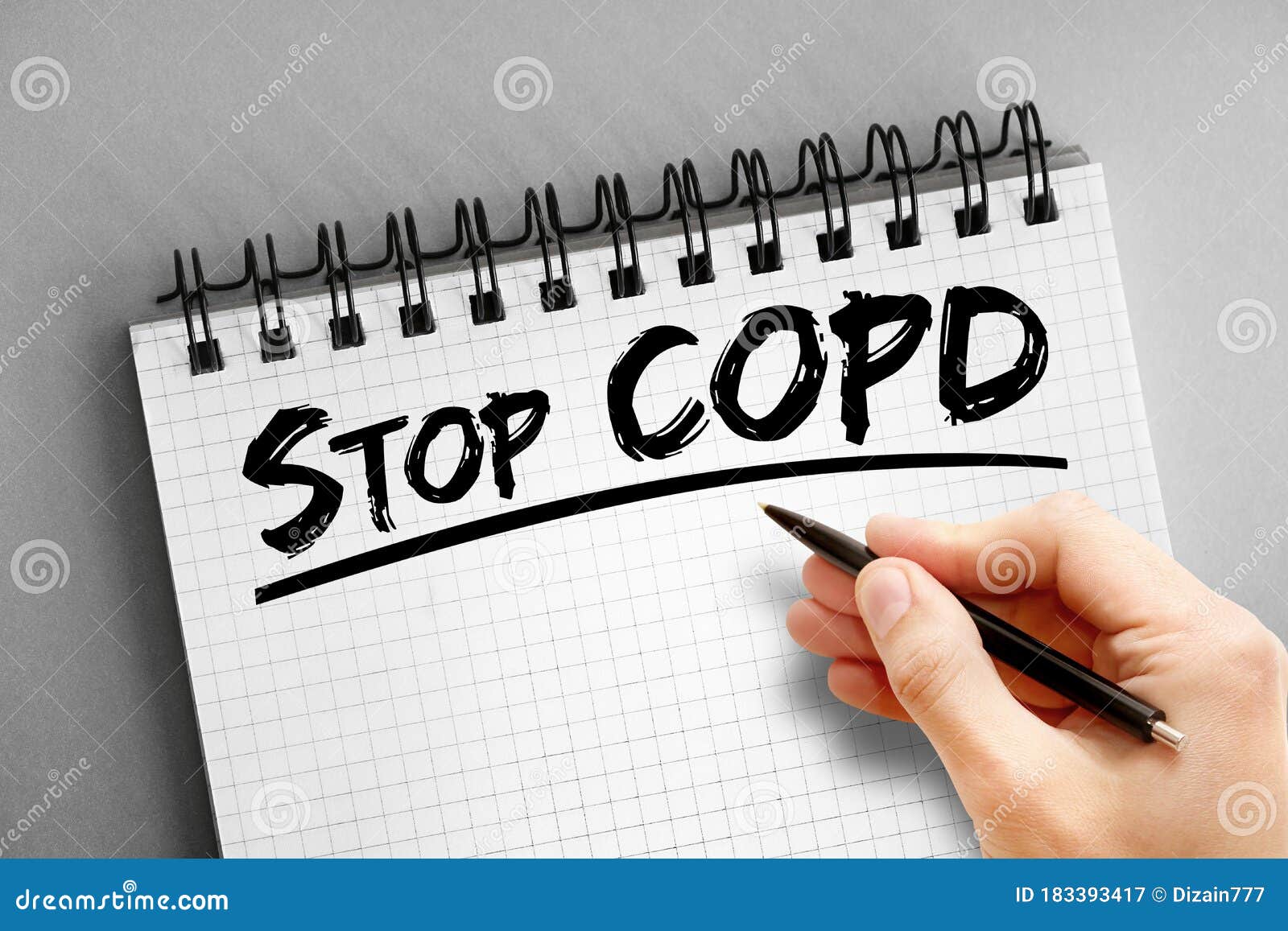 Text Note - Stop COPD, Health Concept Stock Illustration - Illustration ...