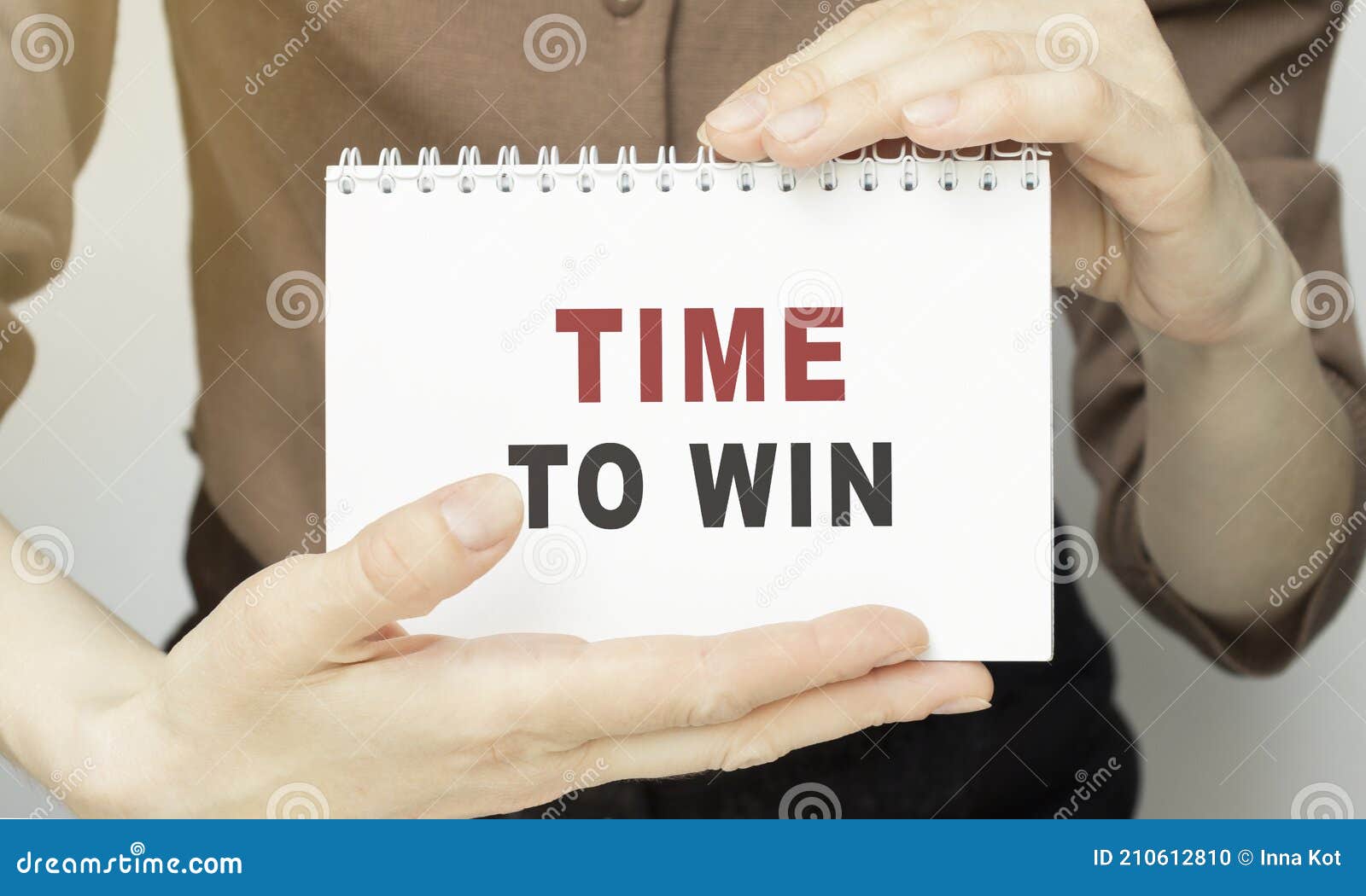 Time To Win. Business Concept Stock Photo - Image of motivation, time ...