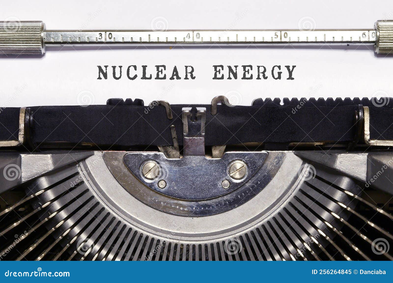 Text `nuclear Energy` Written with a Typewriter Stock Image - Image of ...