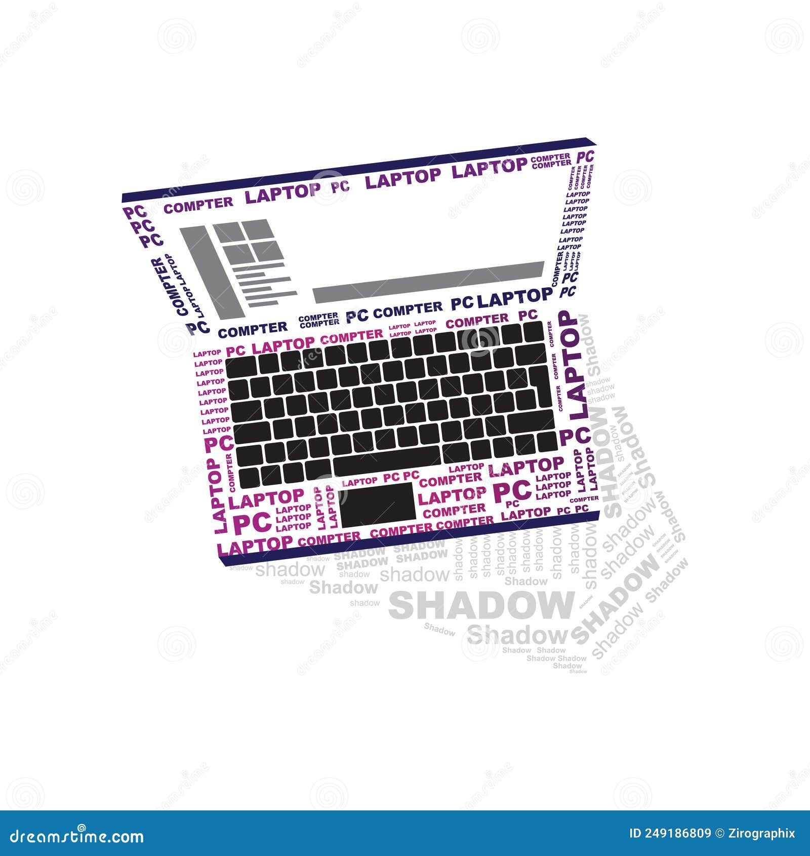 Text Object Illustration Vector Art Illustration Design Stock Vector ...