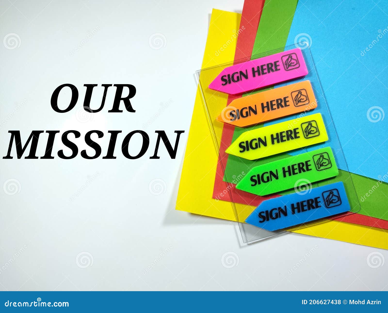 Text OUR MISSION on a White Background. Stock Photo - Image of ...