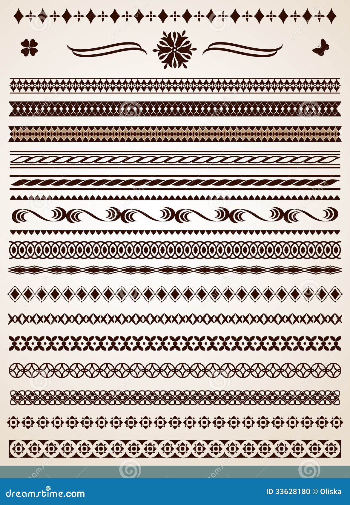 Text and Paragraph Dividers Stock Vector - Illustration of ornament ...