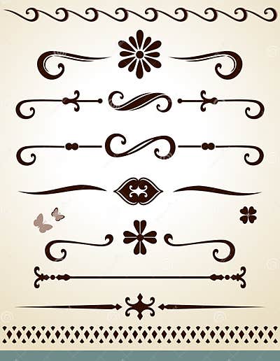 Text and Paragraph Separators Stock Vector - Illustration of ...