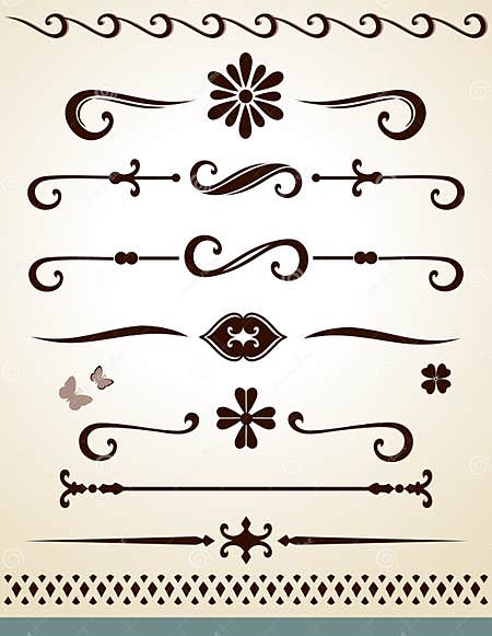 Text and Paragraph Separators Stock Vector - Illustration of ...