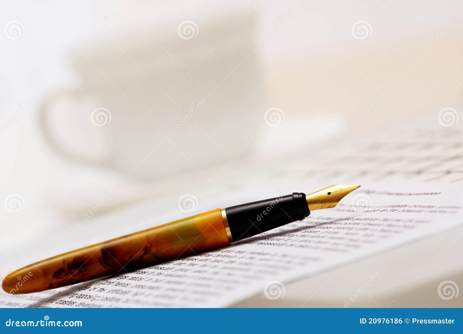 Text and pen stock photo. Image of notepaper, paper, employment - 20976186