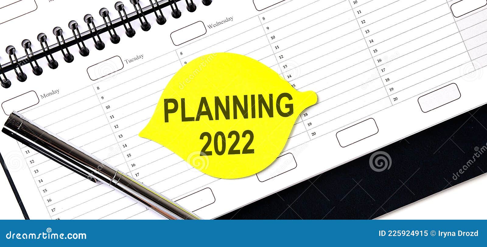 Planning 2022 Concept. Notepad Labeled Planning 2022 And Multi-colored ...