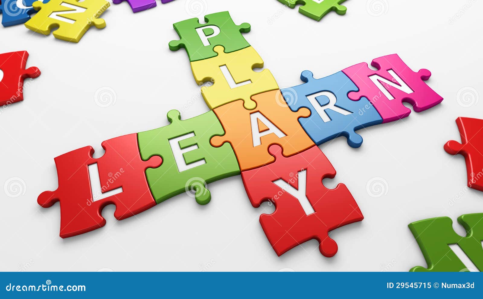 Text play learn stock illustration. Illustration of school - 29545715