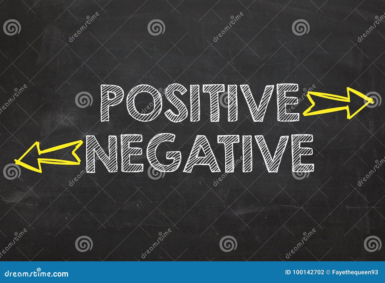 Text Positive and Negative. Positive and Negative Information Concept ...