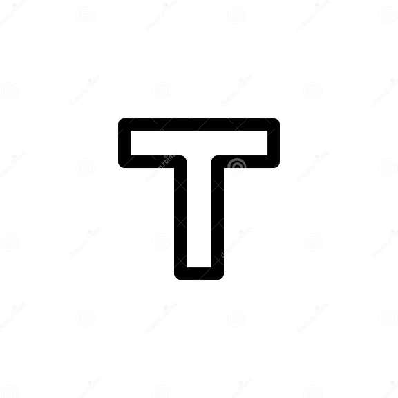 Text Properties Icon stock vector. Illustration of graphic - 181838651