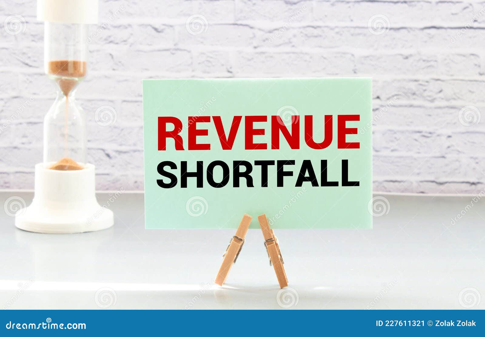 The Text Revenue is Flushed Down the Drain. Stock Illustration ...