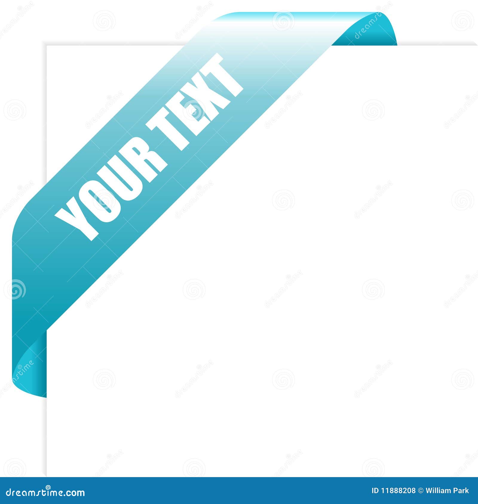 Text ribbon stock vector. Illustration of frame, flyer - 11888208