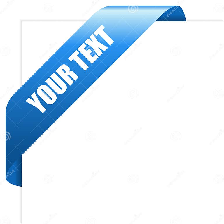 Text ribbon stock vector. Illustration of introduce, promotional - 11888216