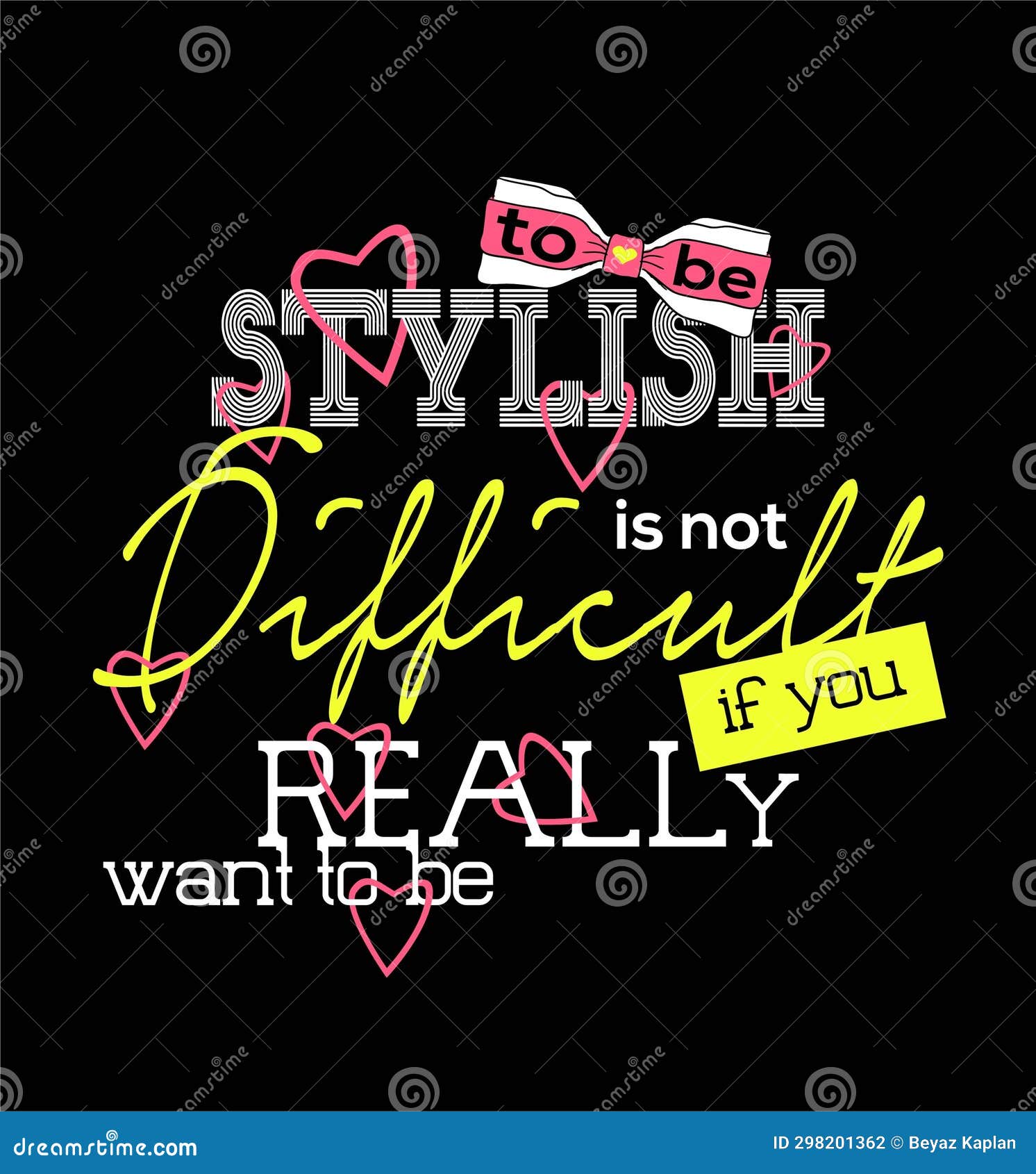 Text and Ribbon Design and Effects with Frame. Effective Pattern Stock ...