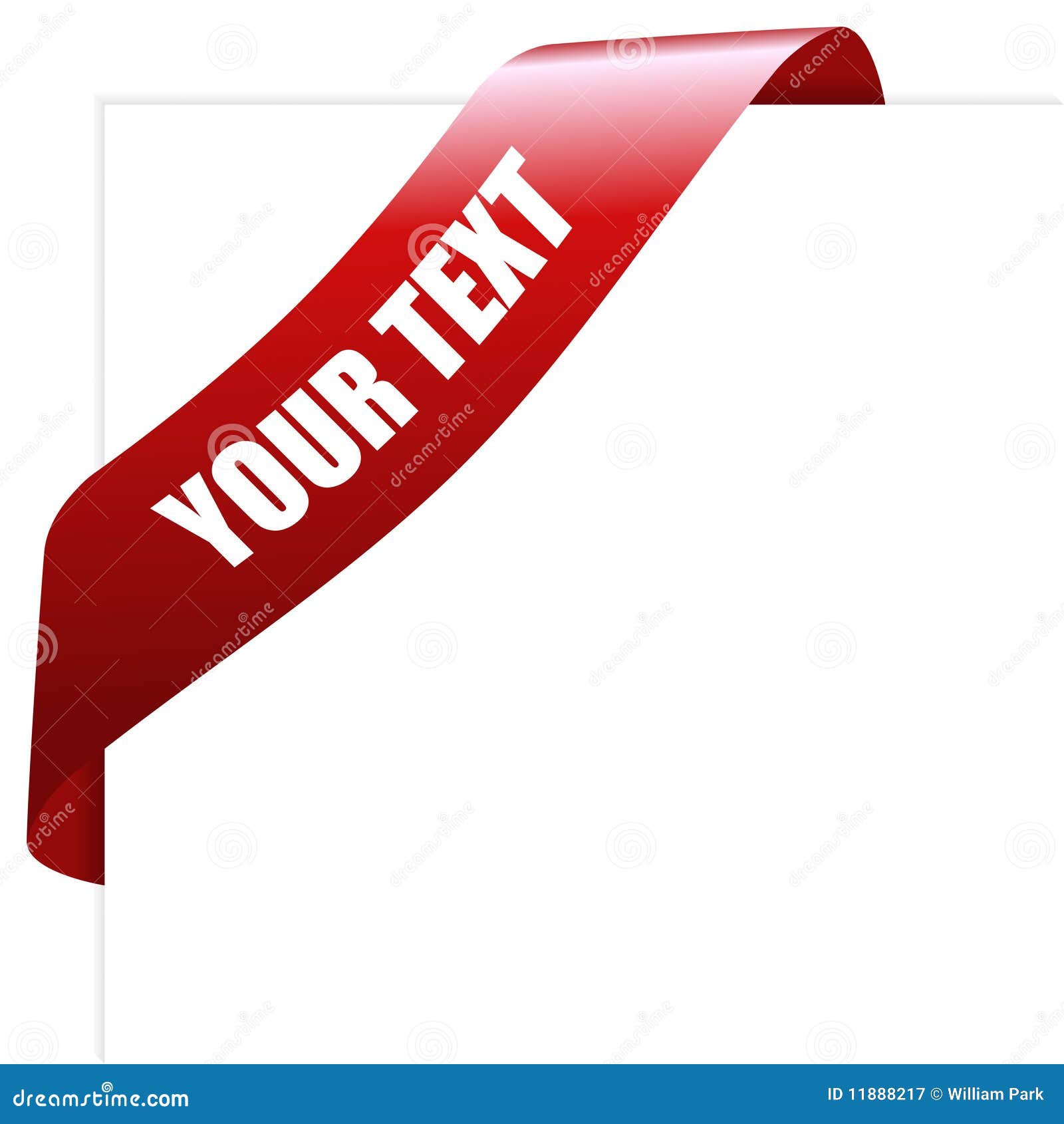 Text ribbon red stock vector. Illustration of packaging - 11888217