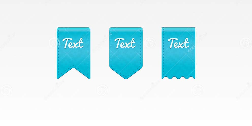 Text ribbons stock vector. Illustration of bookmark, icons - 29446897