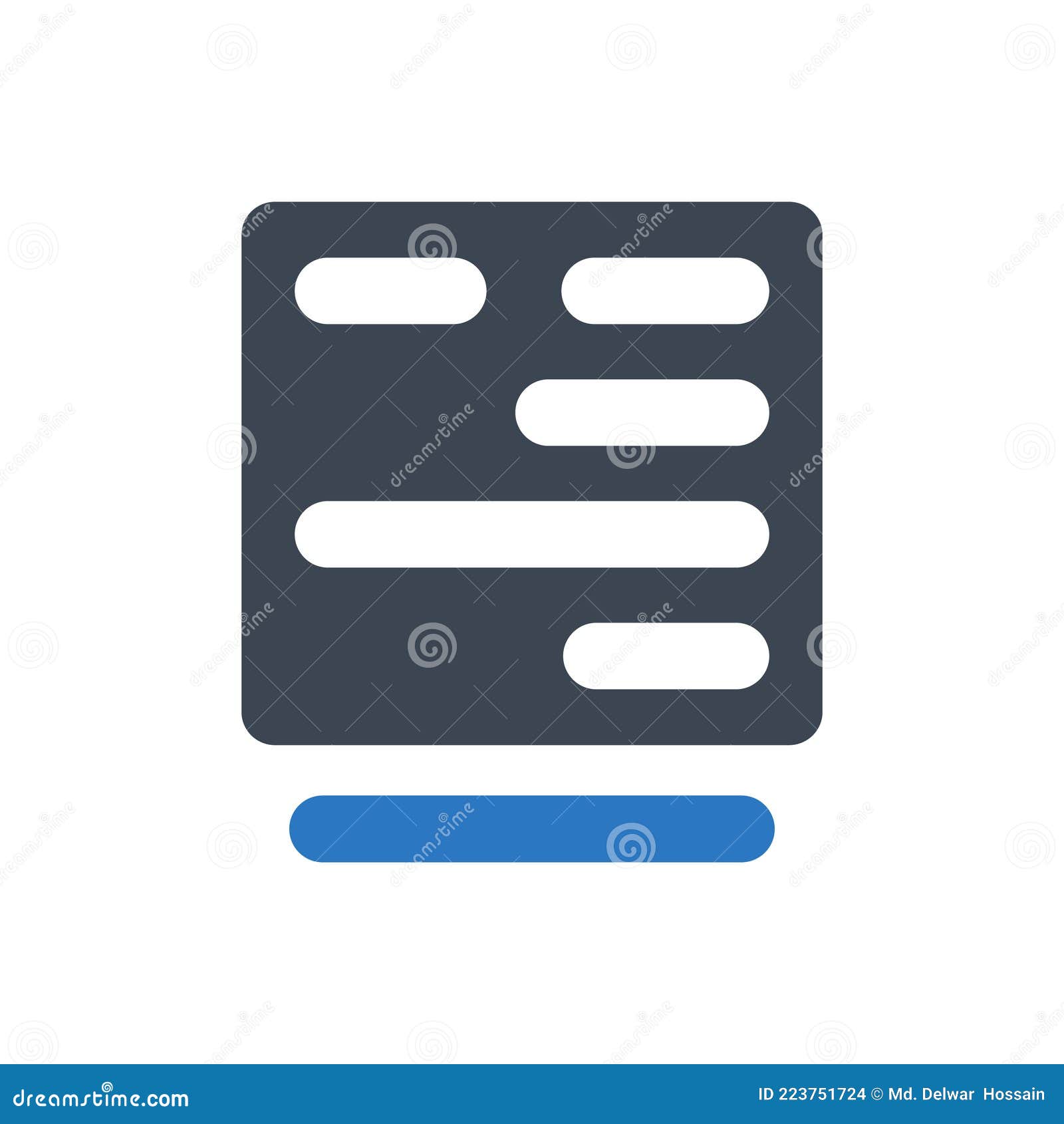 Text right align icon stock vector. Illustration of text - 223751724