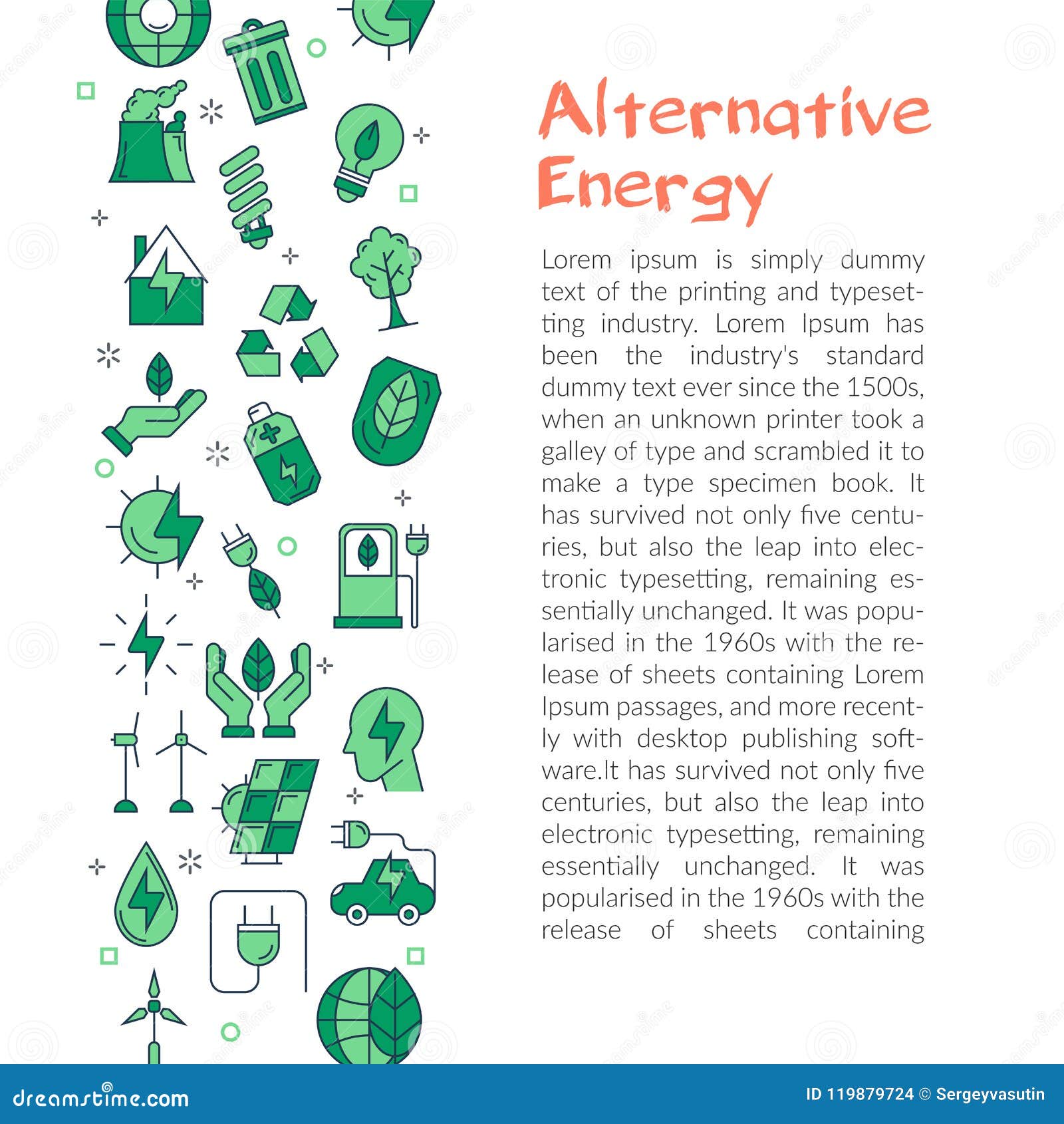 Text Saying about Alternative Resources Stock Vector - Illustration of ...