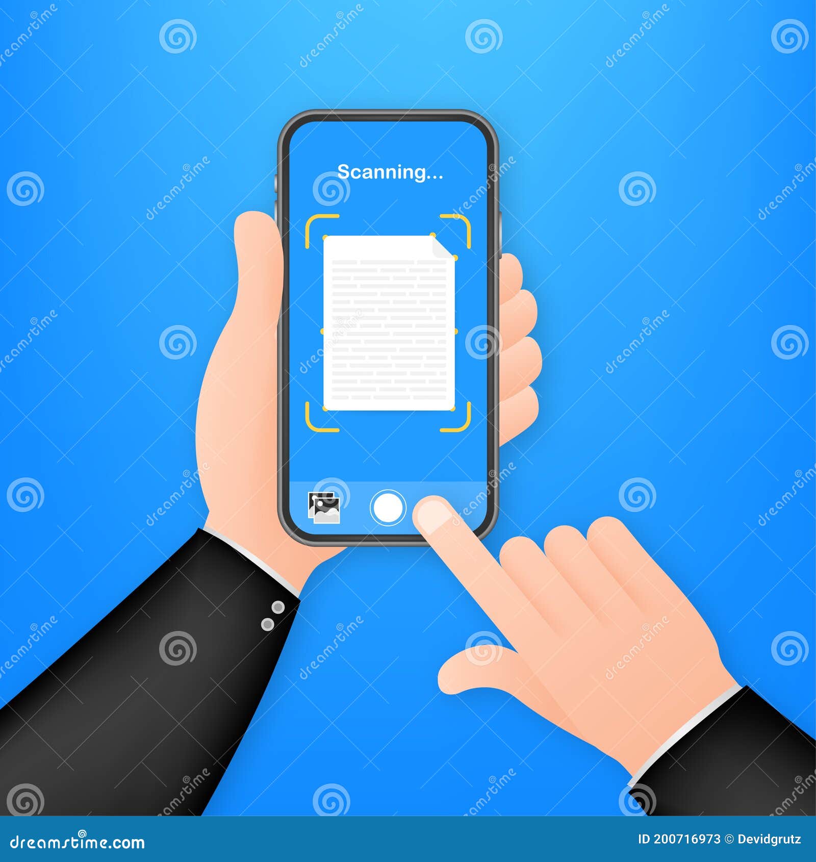 Scan Document Icon Pictogram Thin Line Outline Art Vector Or Recognize ...