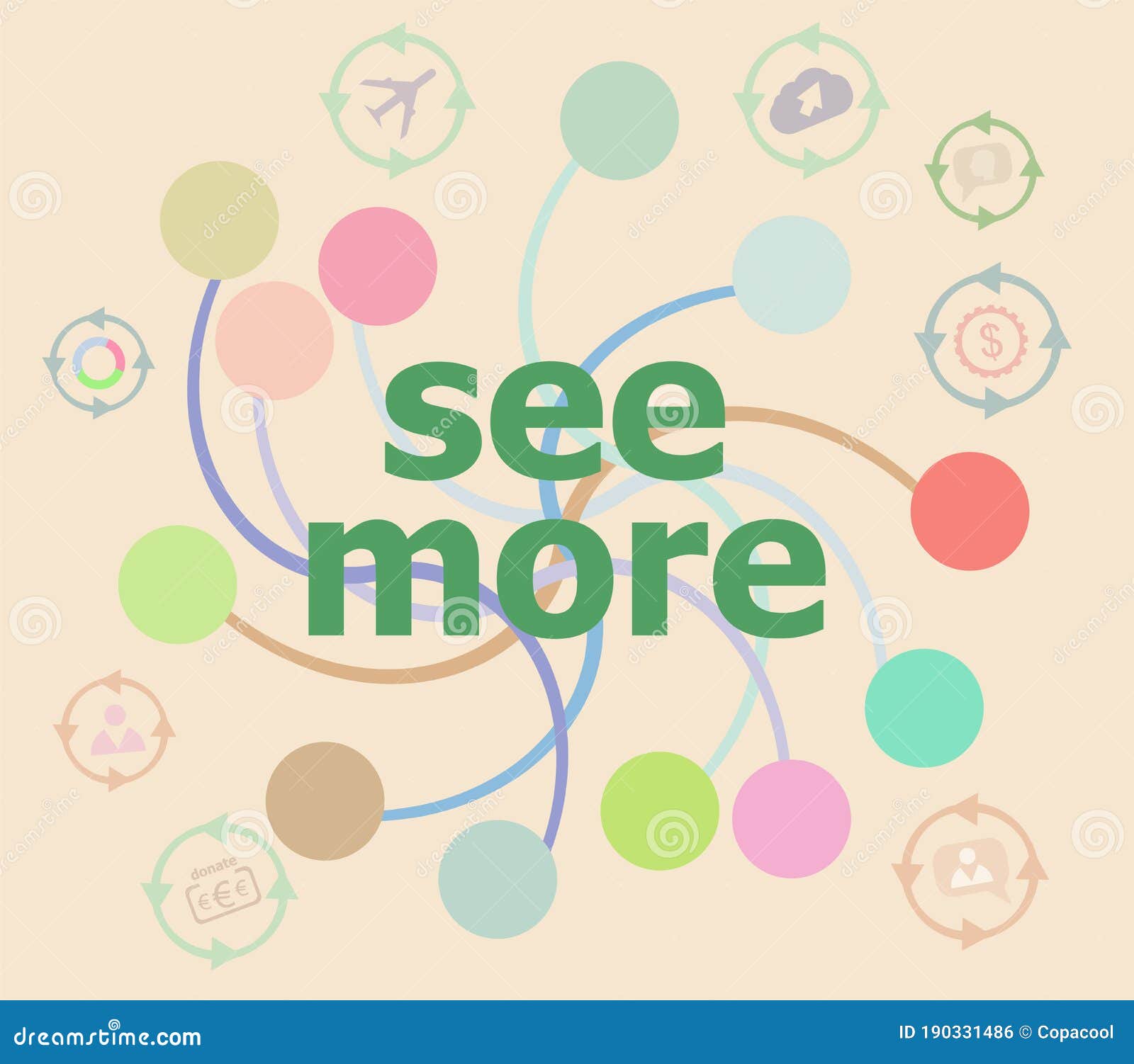 Text See More on Digital Background. Education Concept Stock Photo ...