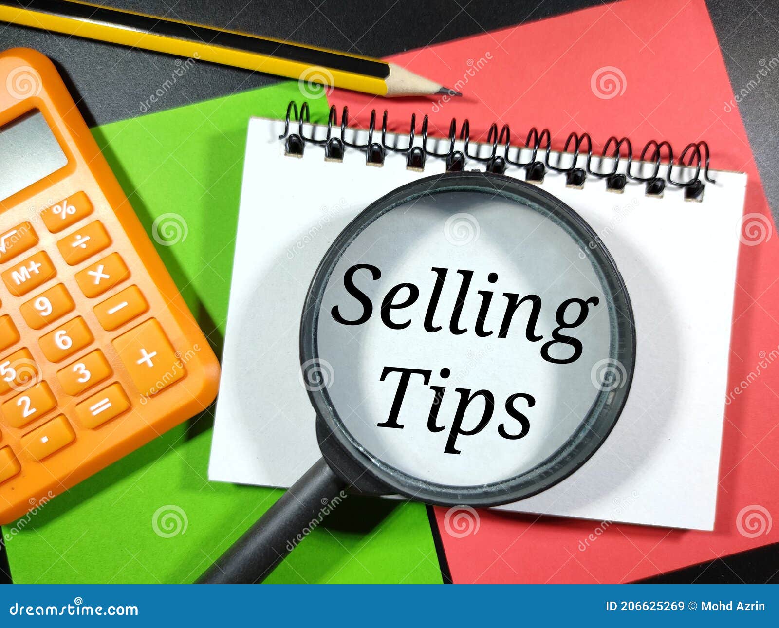 Text Selling Tips on a Notebook. Stock Image - Image of guide, banner ...