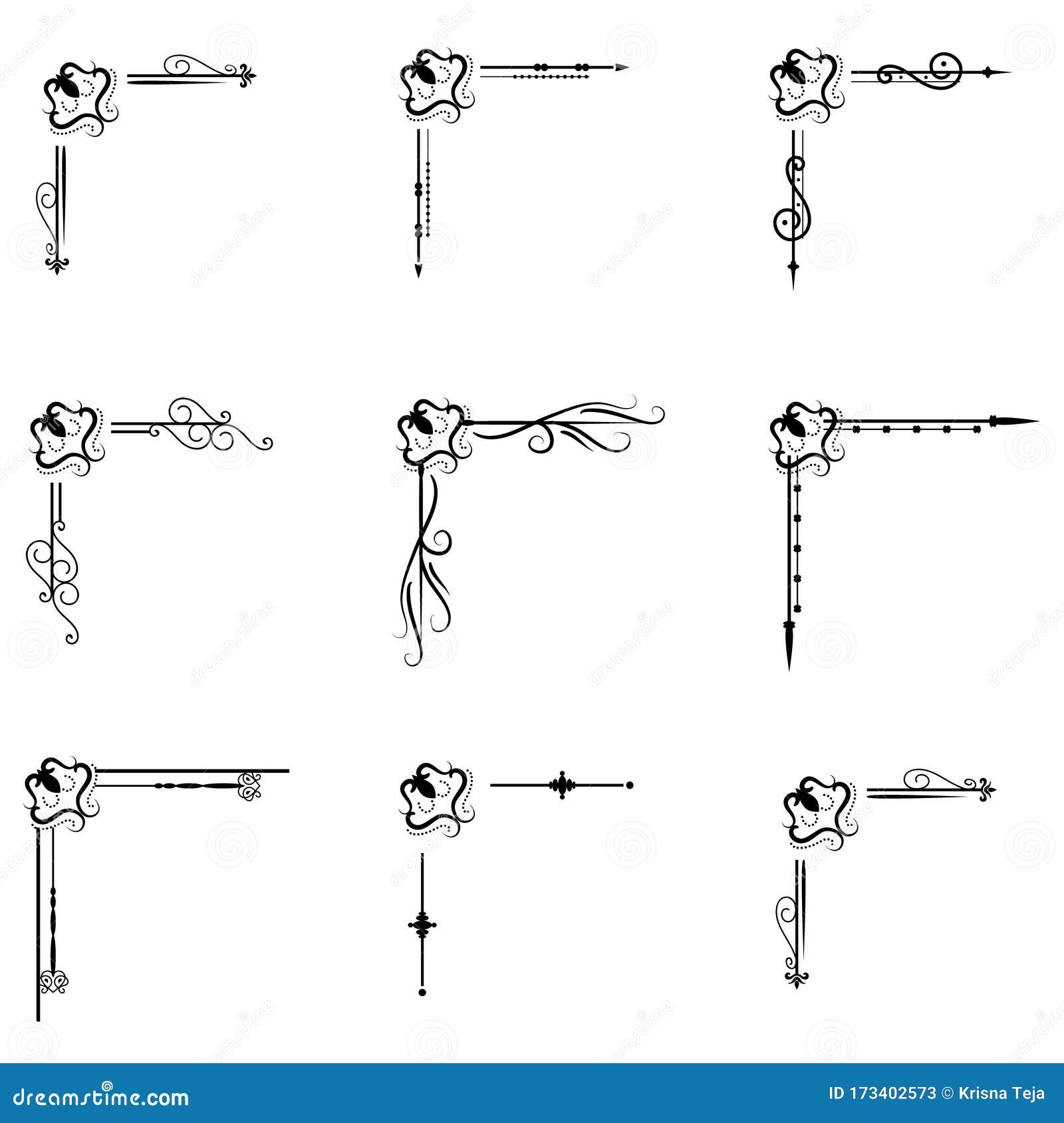 Text Separator Decoratice Divider Book Typography Ornament Design ...