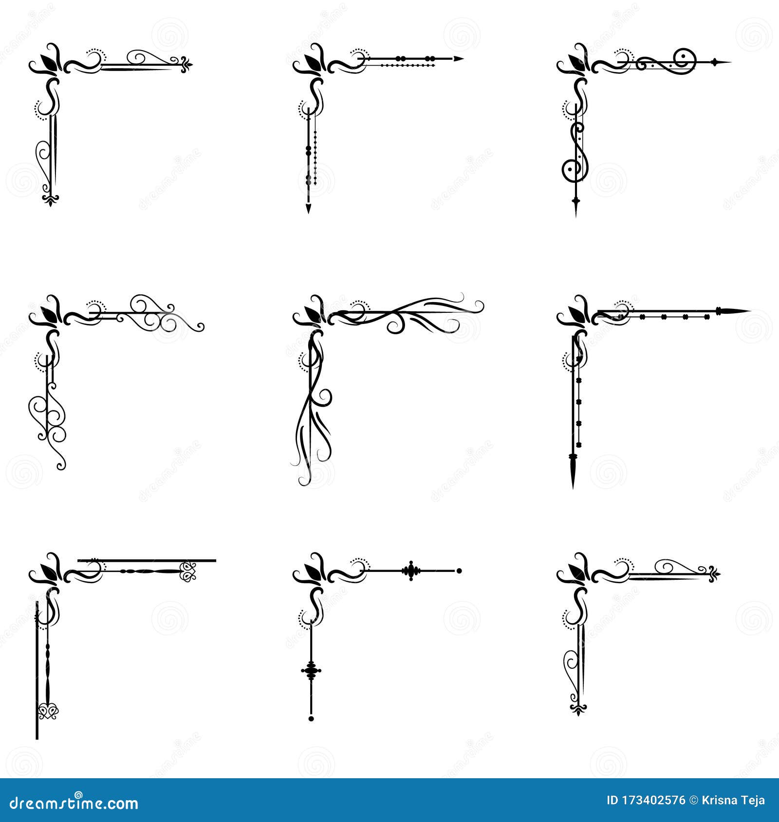 Text Separator Decoratice Divider Book Typography Ornament Design ...