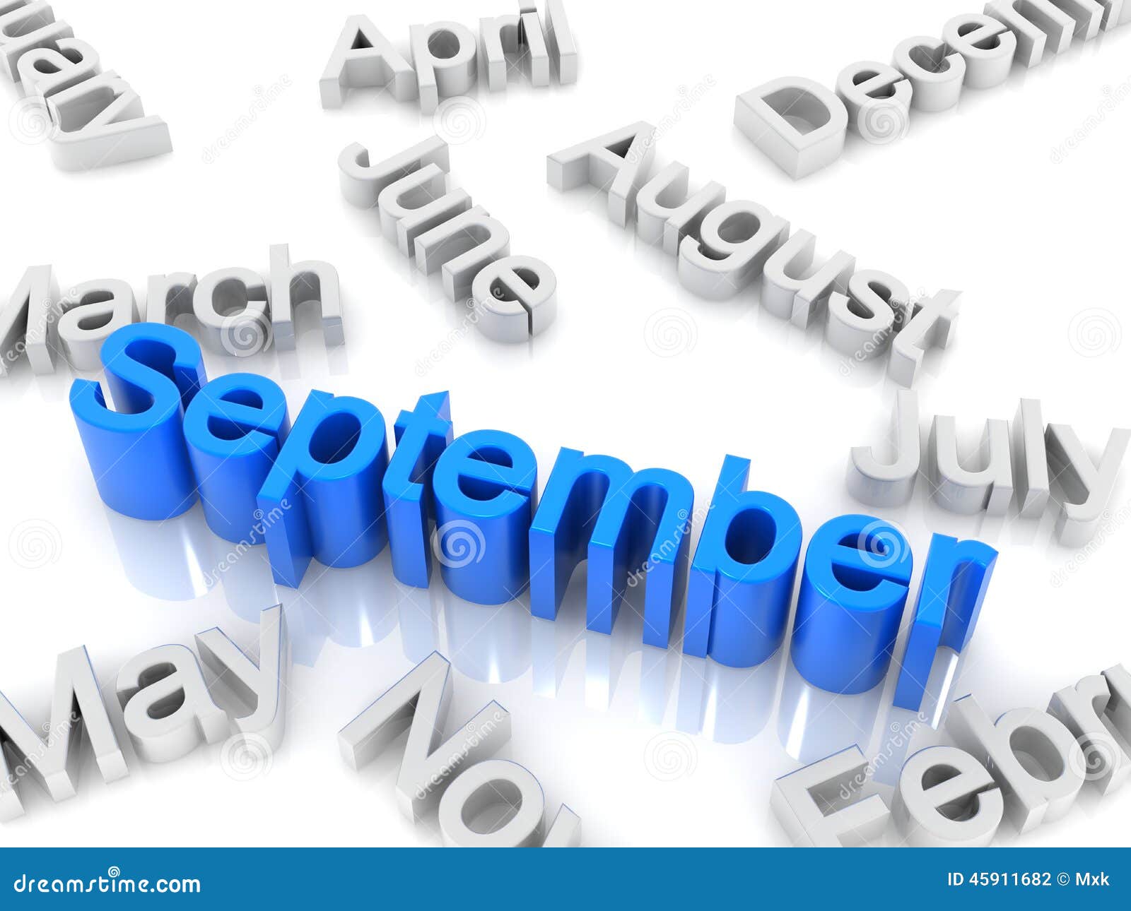 Text September stock illustration. Illustration of alignment - 45911682