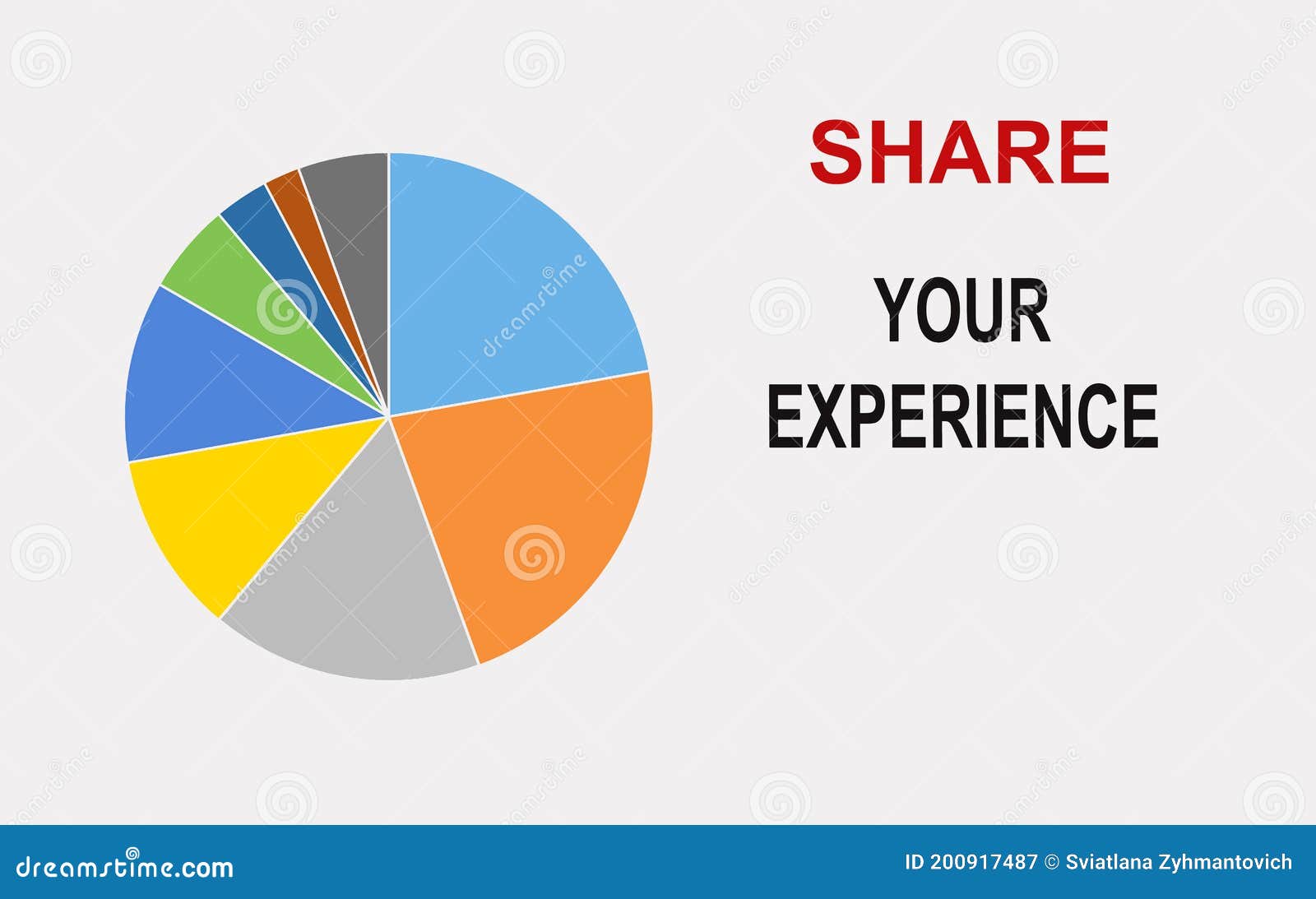 Text Share Your Experience Written on a White Sheet Stock Illustration ...