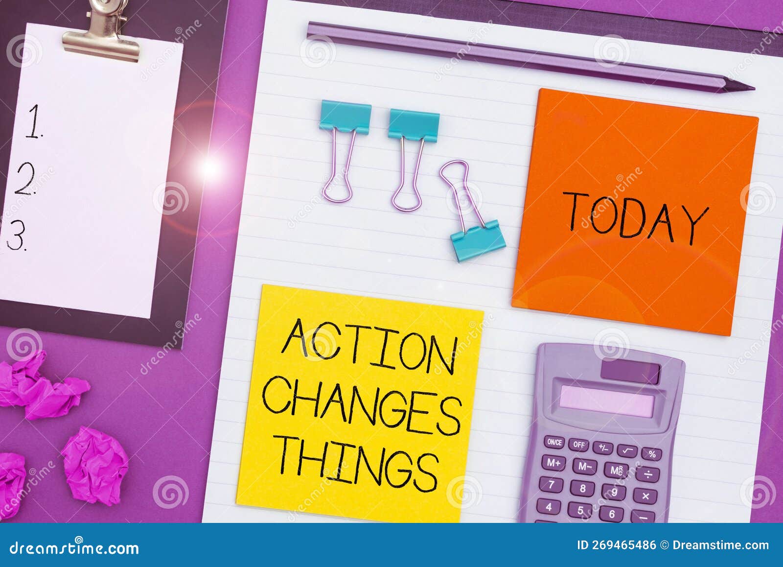 Text Showing Inspiration Action Changes Things. Business Idea Doing ...