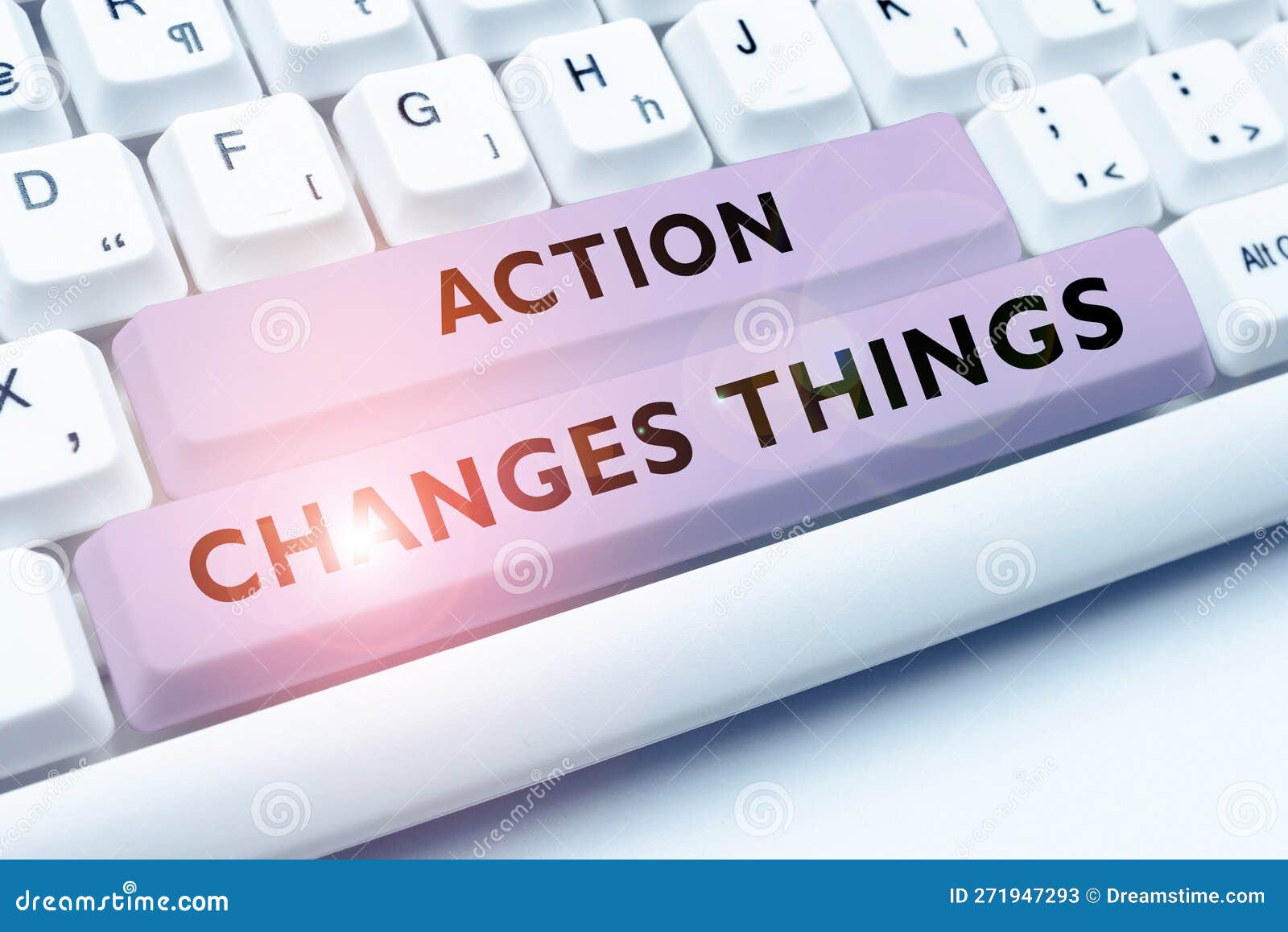 Text Showing Inspiration Action Changes Things. Word for Doing ...