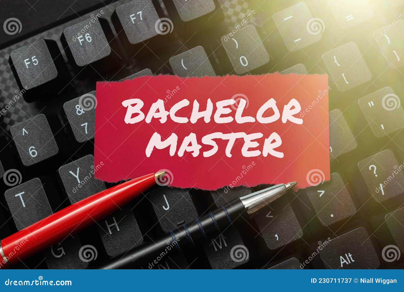 Text Showing Inspiration Bachelor Master. Word for an Advanced Degree ...