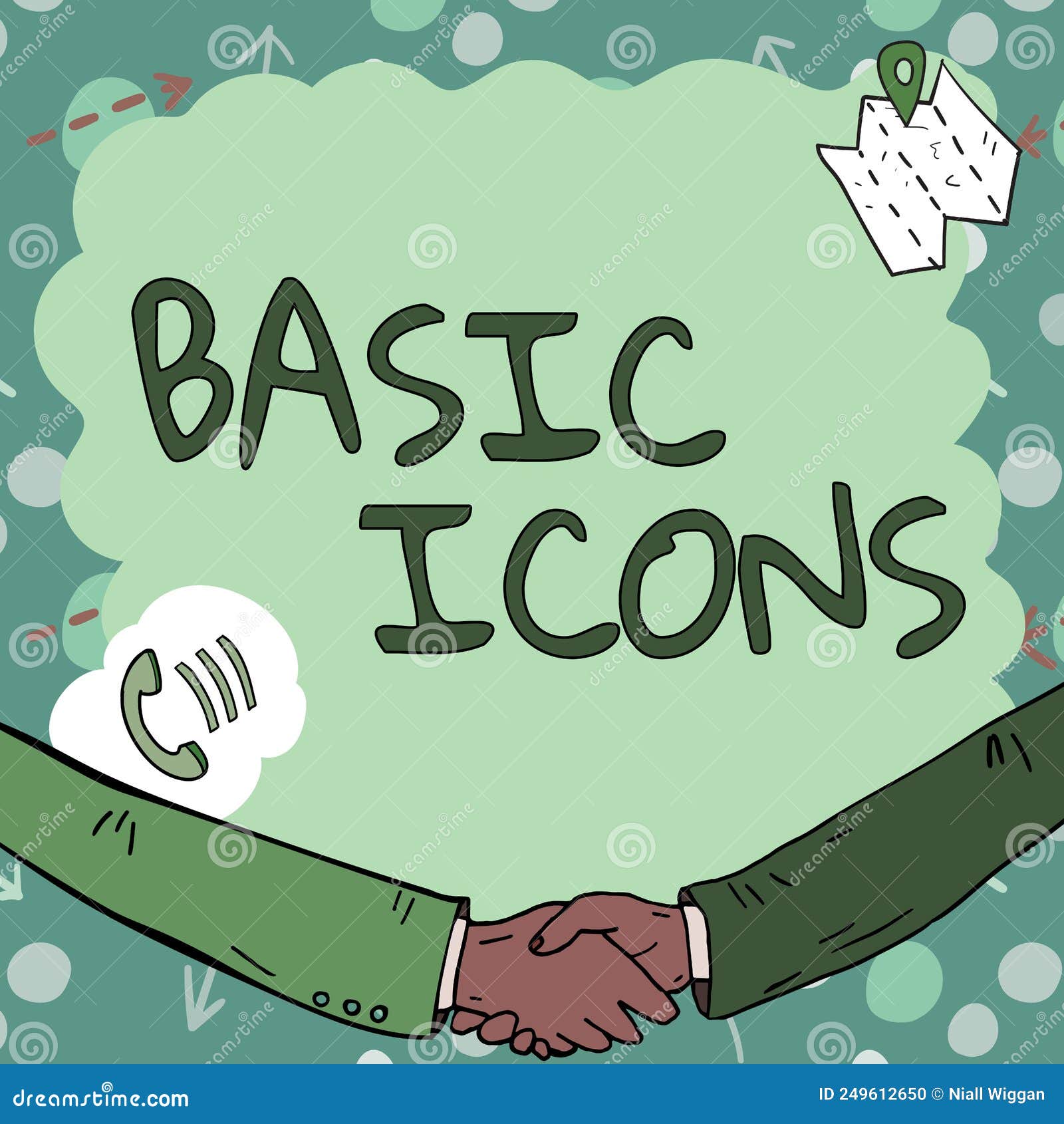 Text Showing Inspiration Basic Icons. Business Showcase Pictogram or ...