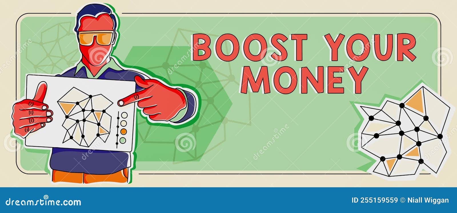 Conceptual Display Boost Your Moneyincrease Your Bank Saving Using ...