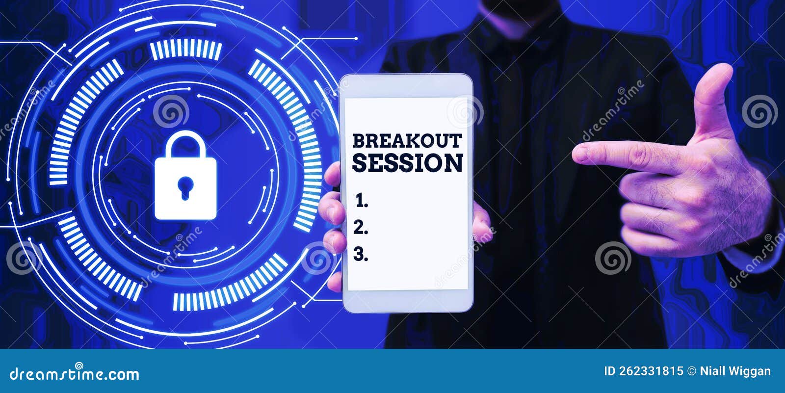 Text Showing Inspiration Breakout Session. Word for Workshop Discussion ...