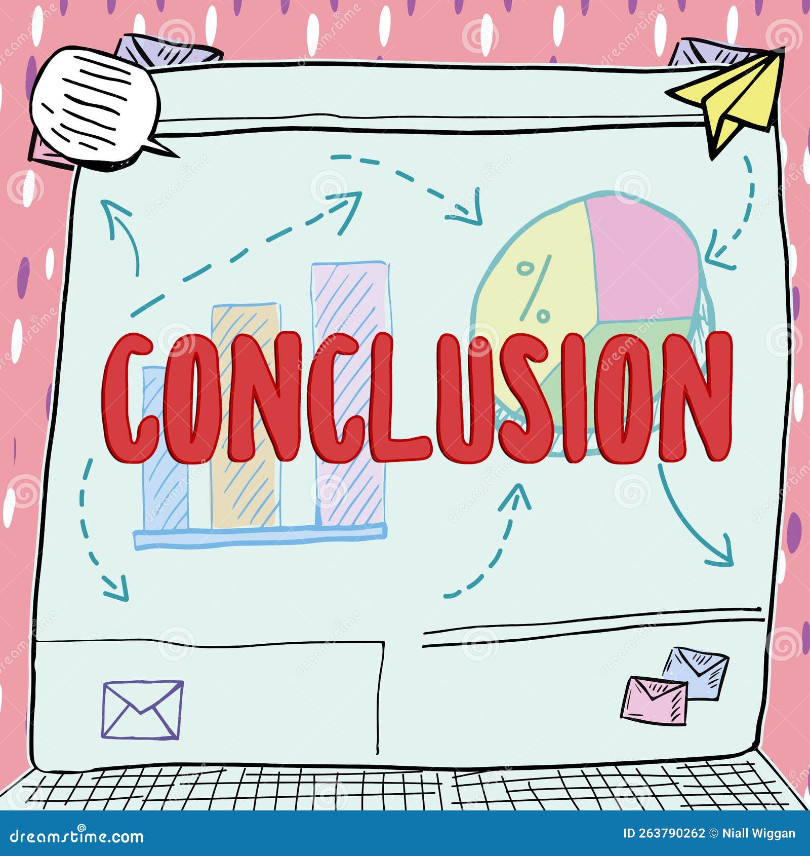 Text Showing Inspiration Conclusion. Business Showcase Results Analysis ...