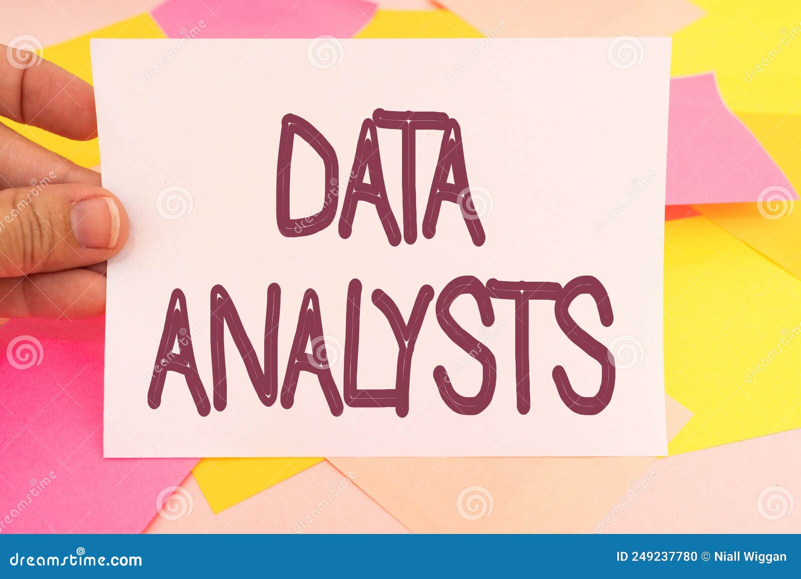 Text Showing Inspiration Data Analysts Business Showcase Programmer Design And Create Report